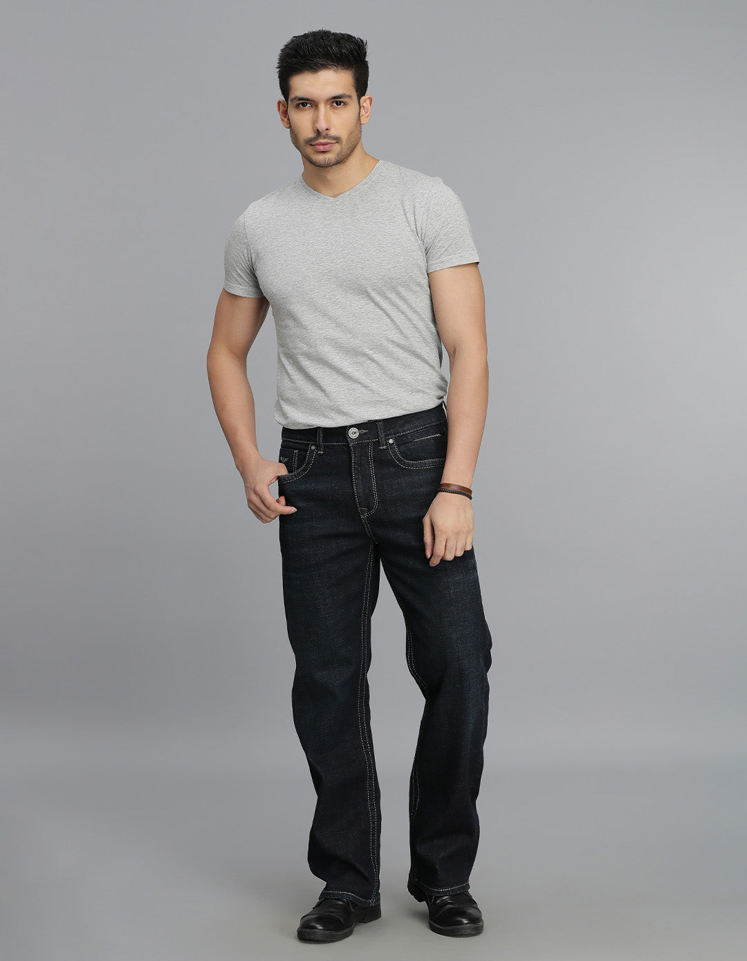 Dk Blue 5 Pocket Midrise Loose Fit Jeans – ROOKIES