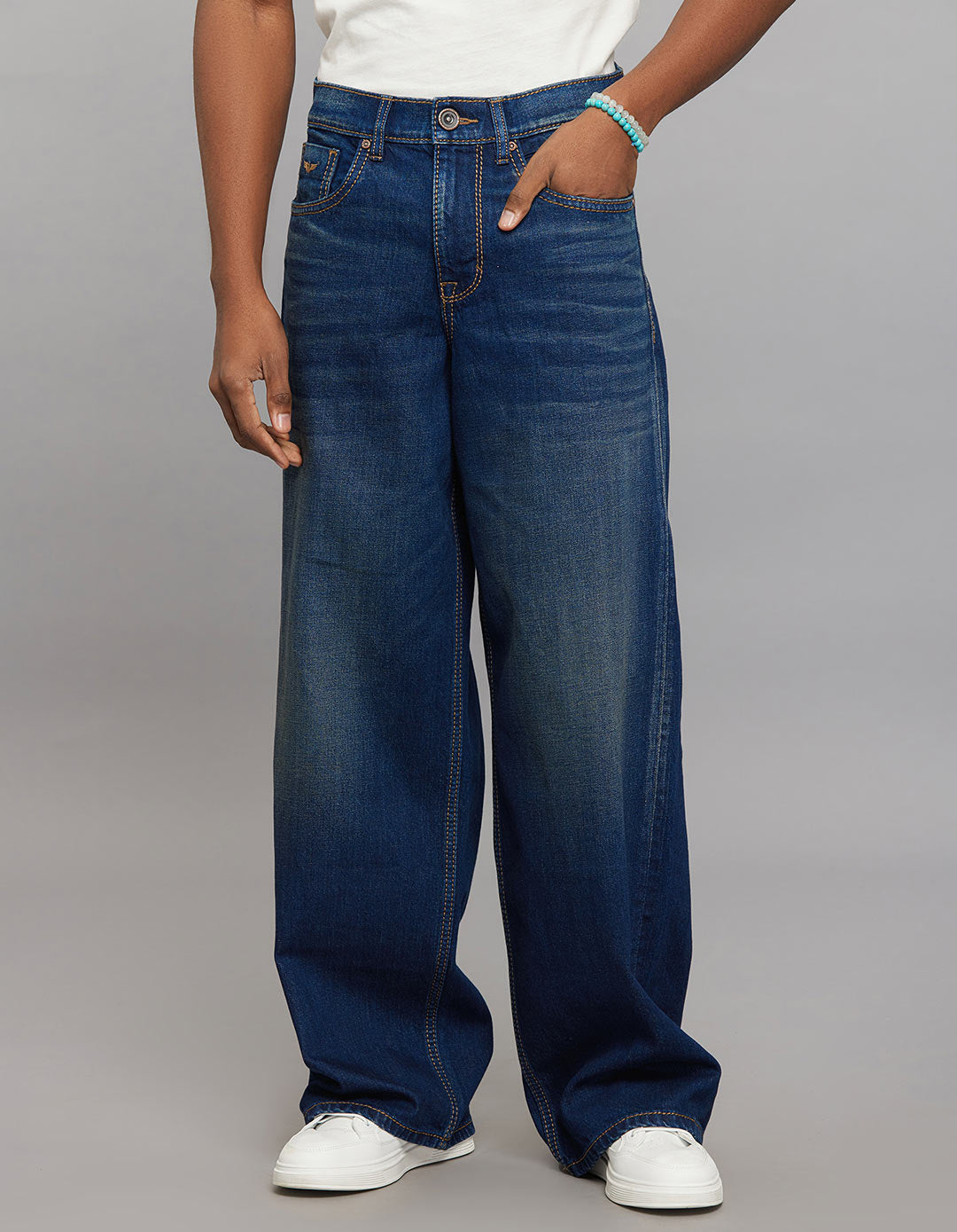 Dark Blue Extra Loose Fit Jeans – ROOKIES